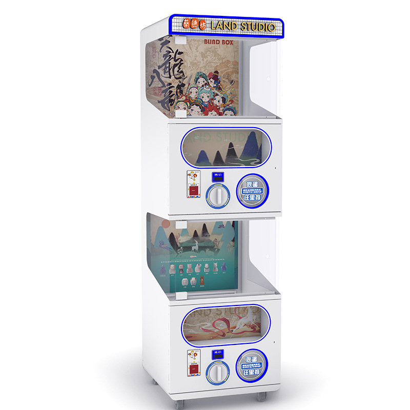 Large commercial double-layer egg twisting machine doll machine factory ...