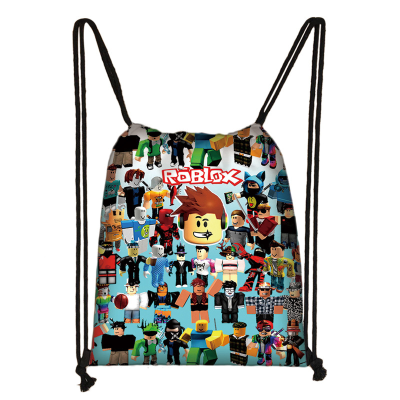 Cross-border New Roblox Bundle Pocket Polyester Printed Large Capacity ...