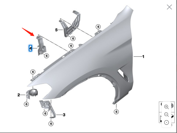 41357475801 41357475802 适用于宝马X3 G01 前叶子板支架-阿里巴巴
