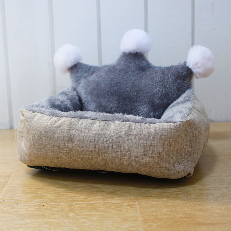 Wholesale Four Seasons Crown Teddy Bear Dog Bed House Cat Bed Small Dog ...