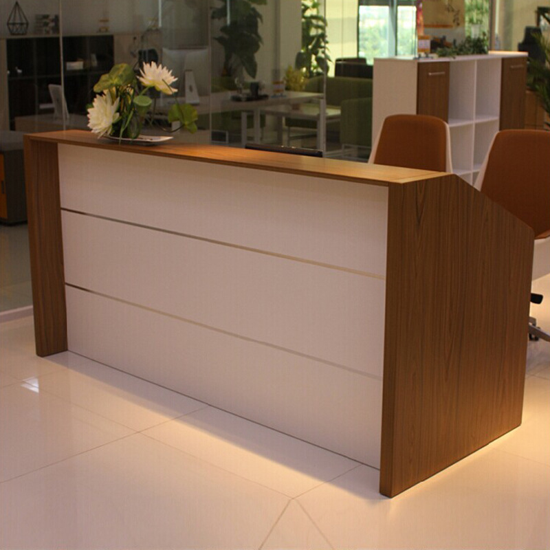 前台桌接待台办公家具简约现代板式公司迎宾台收银吧台服务台-阿里巴巴