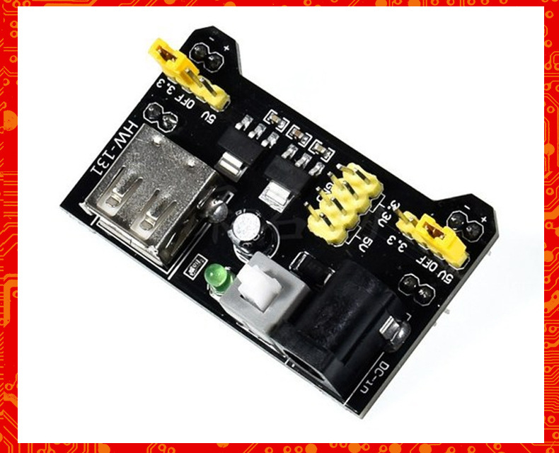 面包板电源模块 MB-102电源板 双路5V/3.3V输出 直流稳压模块-阿里巴巴