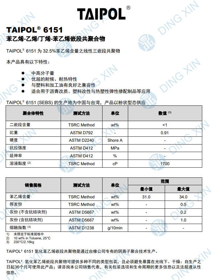 SEBS台湾台橡6151塑料改性 成人用品 粘合剂热塑性弹性体sebs6151-阿里巴巴