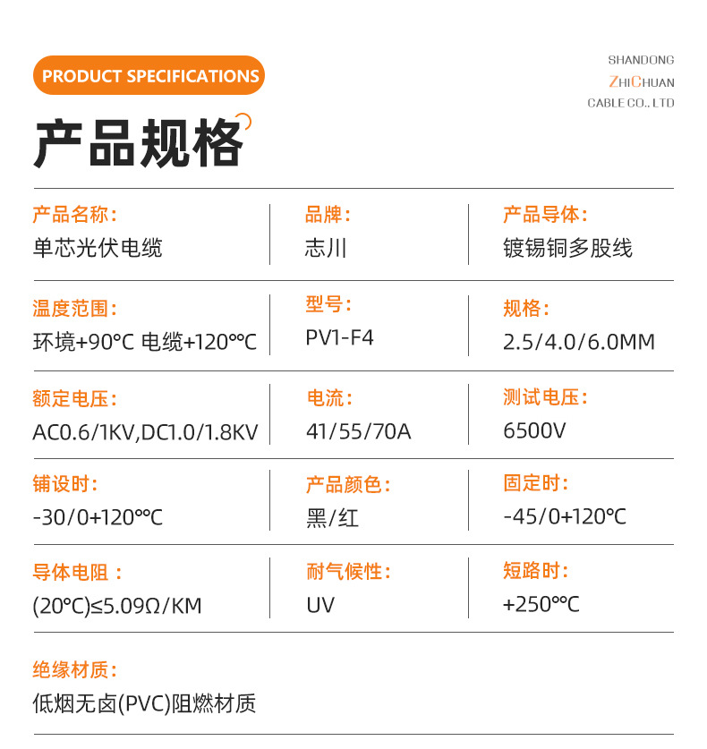PV1-F4平方镀锡铜丝太阳能光伏线单芯直流TUV认证太阳能光伏电缆-阿里巴巴
