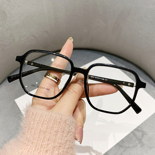 2023新款透明tr90素颜眼镜框女ins风韩系大框眼镜架批发054-阿里巴巴