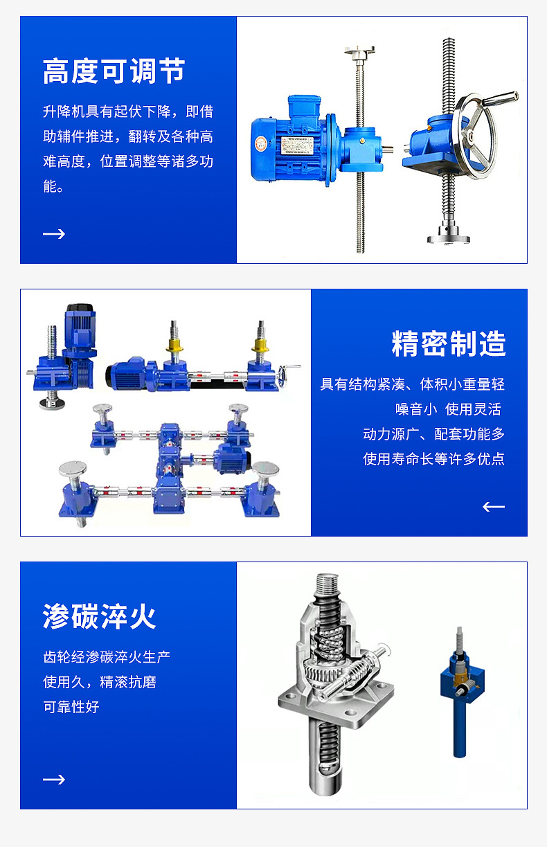SWL丝杆升降机1T2.5T5T小型铜螺母法兰滚珠蜗轮电动减速机升降台-阿里巴巴