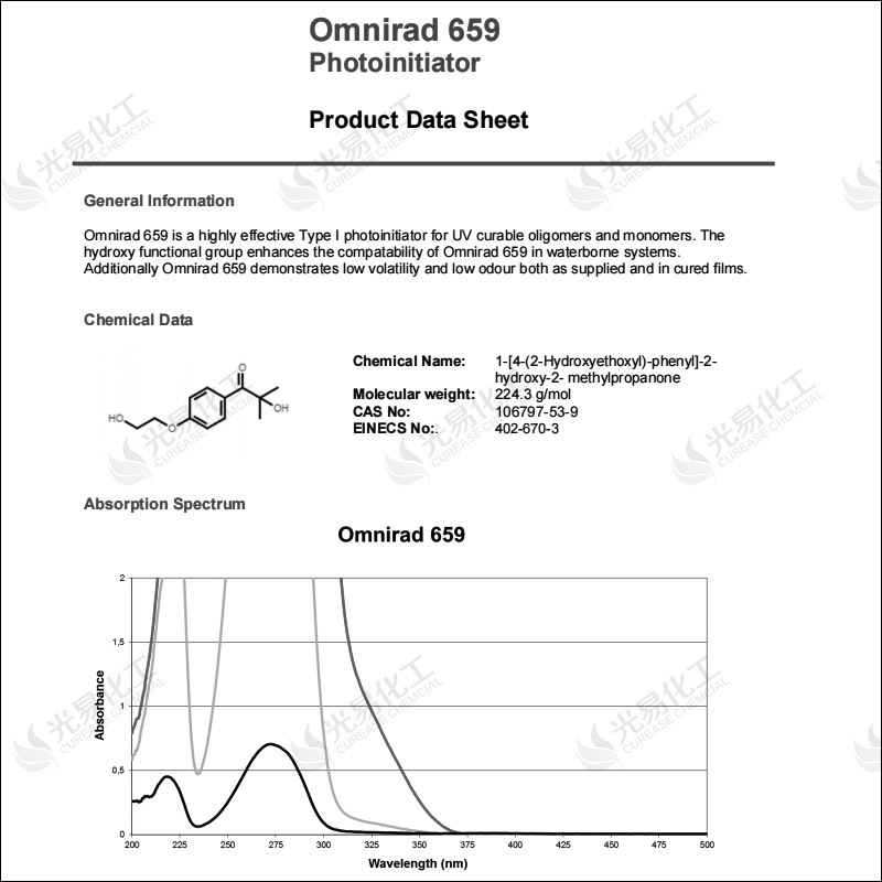 【0.1-20KG】IGM光引发剂Omnirad 659用于水性UV体系2959光敏剂-阿里巴巴