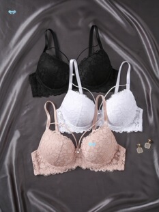 3pcs Solid Lace Chest Straps Underwire Bra Sexy Comfy跨境-阿里巴巴