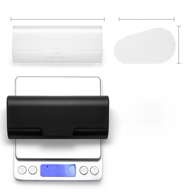 Plastic Sunglasses Box Large Transparent White Black Compression ...