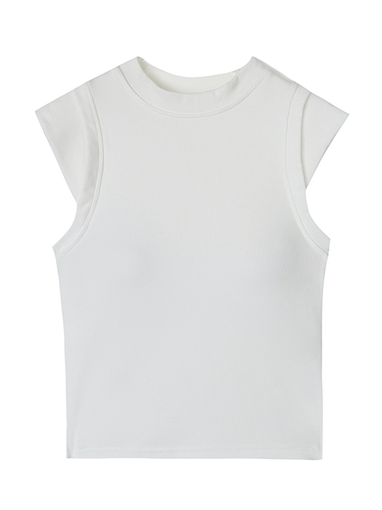 T White Short Vest T-shirt Women's 2024 Summer New Spice Girl Wear ...