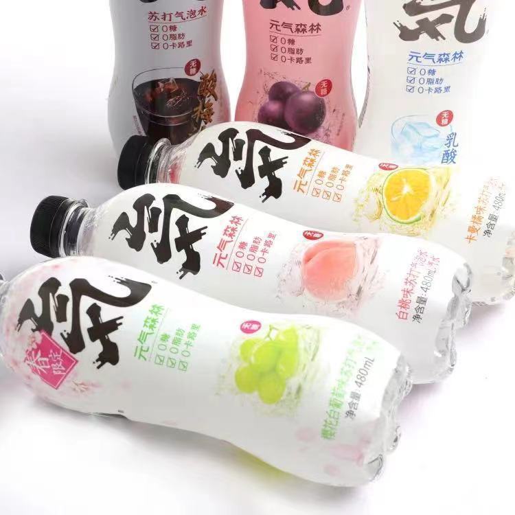 元气森林苏打气泡水480ml*15瓶整箱网红休闲好喝的水果味碳酸饮料-阿里巴巴