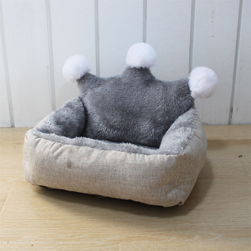 Wholesale Four Seasons Crown Teddy Bear Dog Bed House Cat Bed Small Dog ...