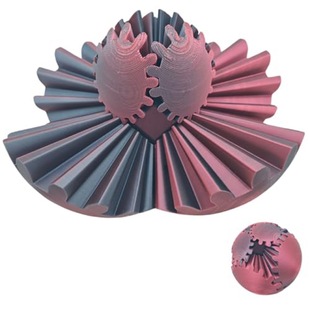 3D Printed Gear Ball 3D打印齿轮球转动玩具-阿里巴巴