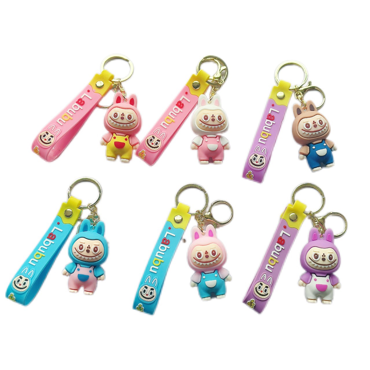 LABUBU拉布布小绵羊钥匙扣公仔书包汽车钥匙链挂件卡通钥匙扣-阿里巴巴