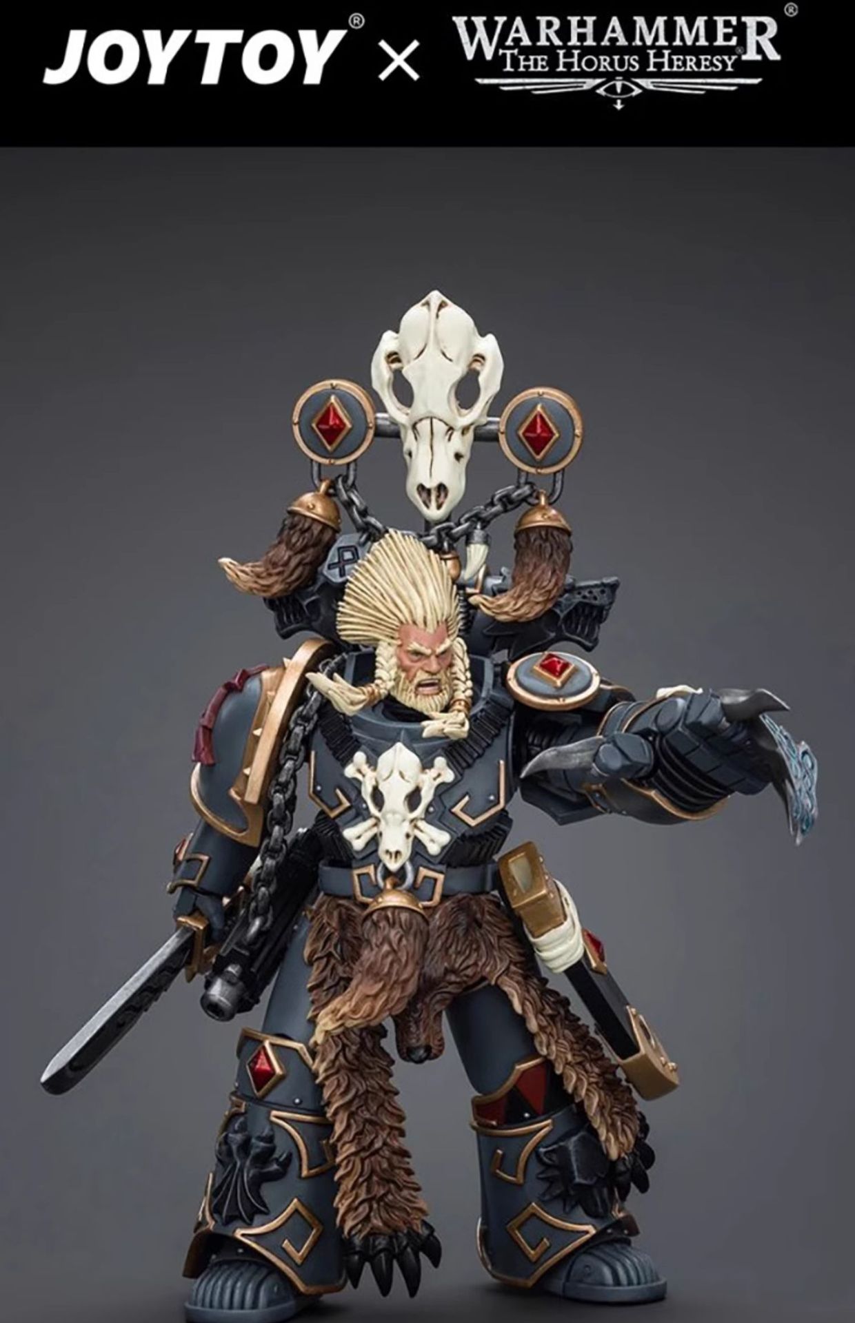 JOYTOY暗源战锤荷鲁斯之乱太空野狼戈果邪手黎曼鲁斯基因原体男-阿里巴巴