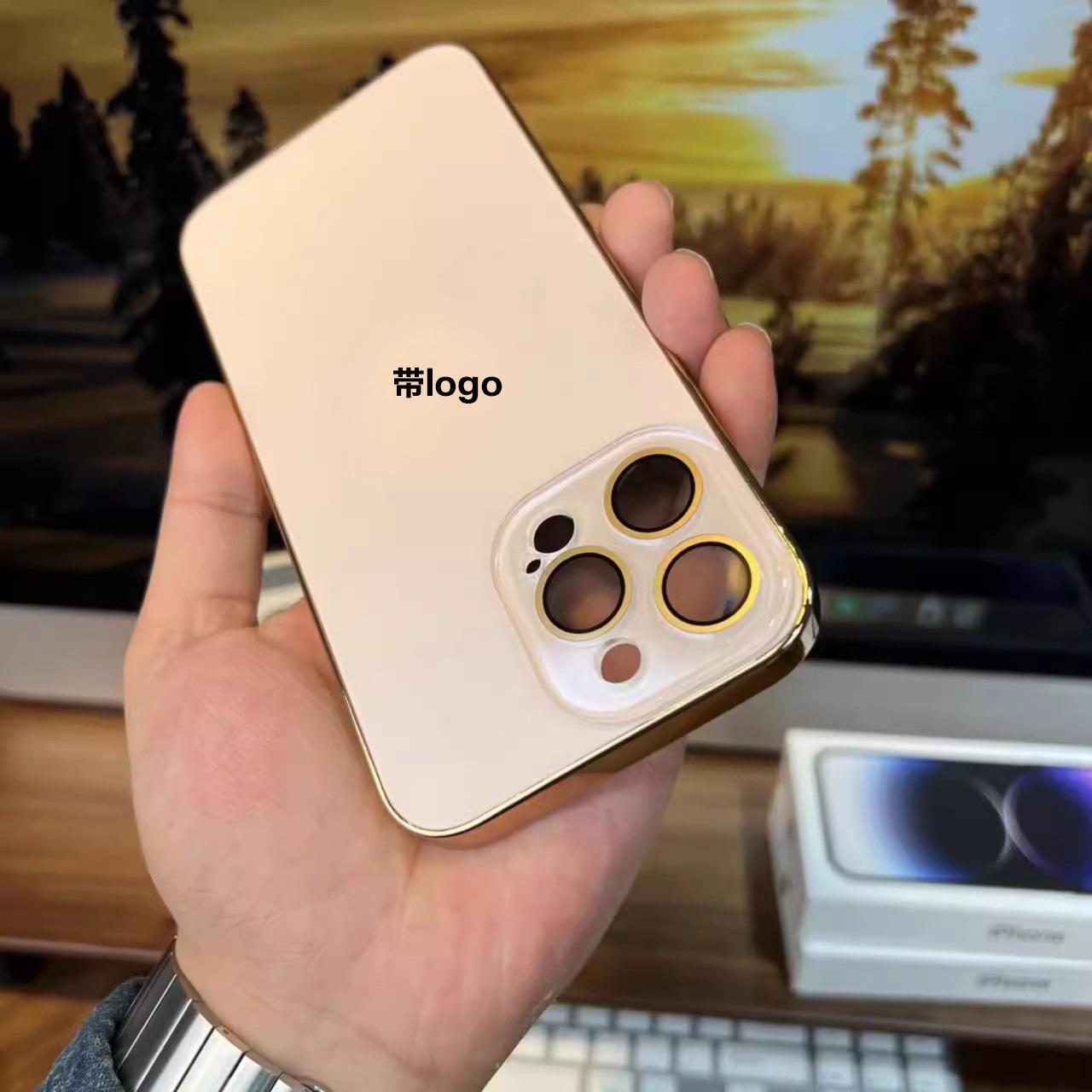 适用iPhone16PRO手机壳原机色电镀磨砂纳米AG镜头膜苹果15硬壳防E-阿里巴巴