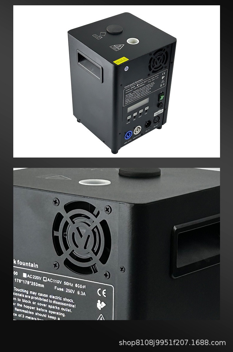 600W舞台电子喷花机室内户外婚礼庆典特效道具派对冷烟花机-阿里巴巴