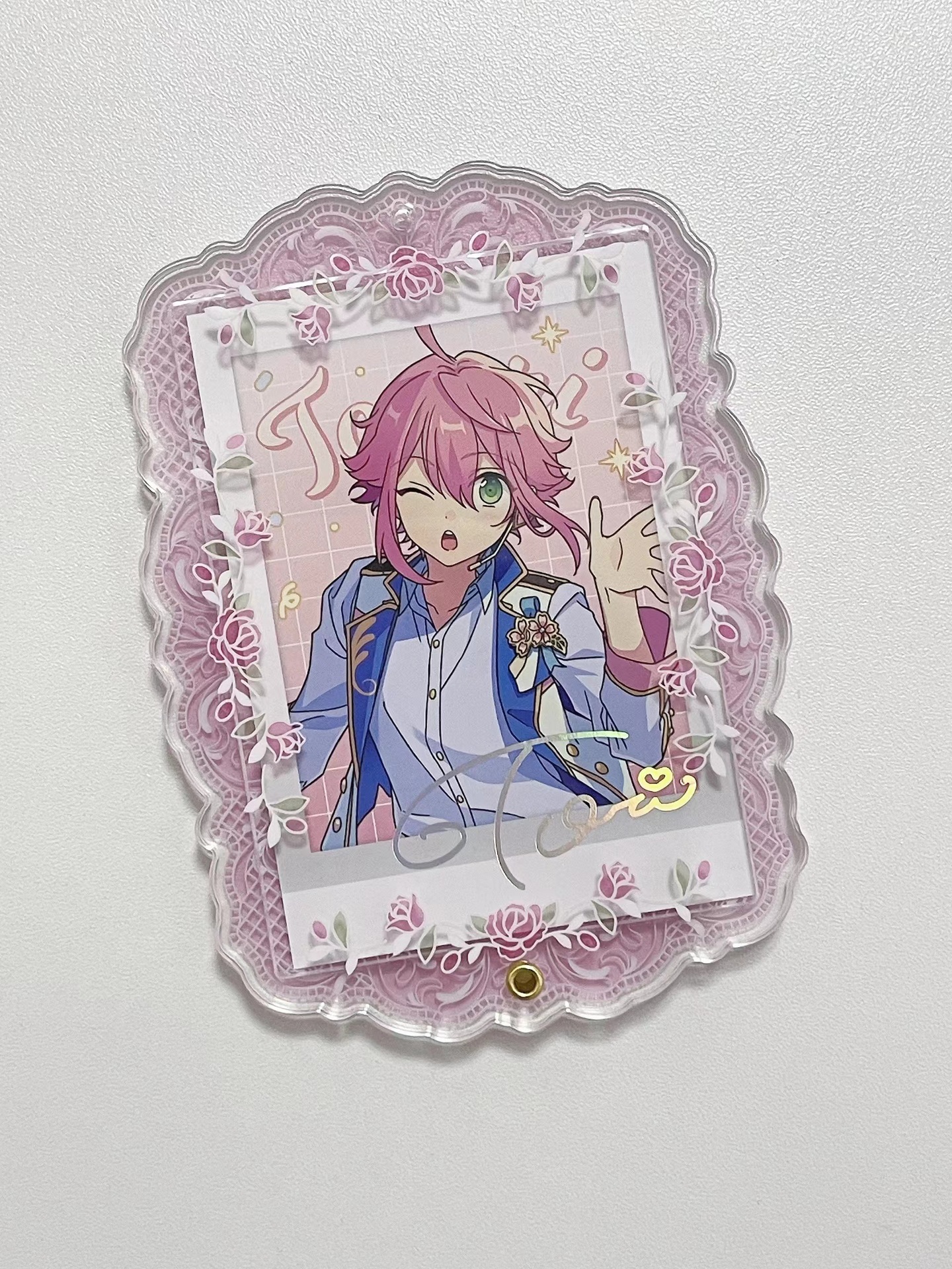 Fukuya同款蕾丝花边亚克力谷美展示架高颜值拍立得小卡收纳相框-阿里巴巴