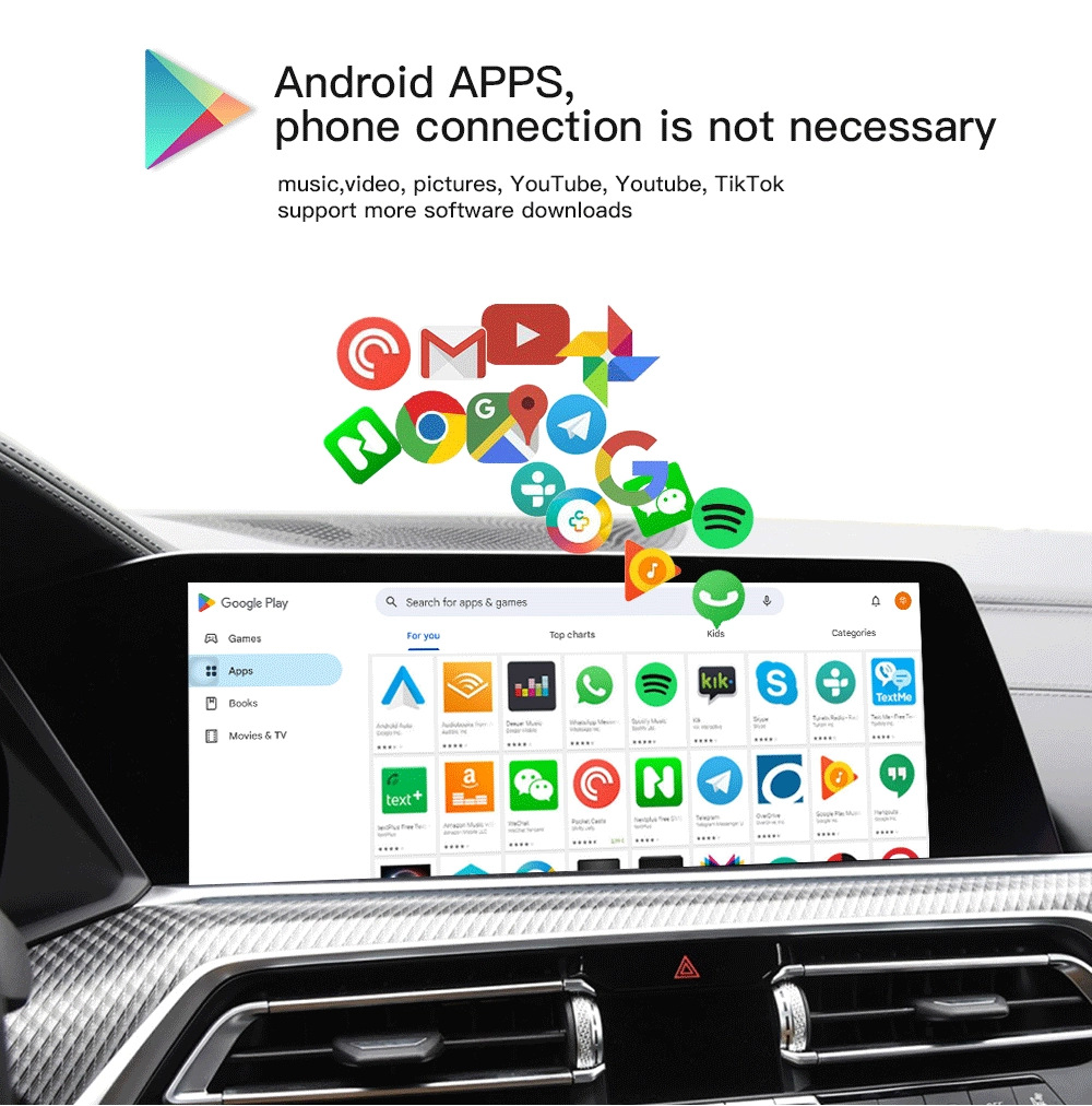 无线Carplay安卓Auto ID7安卓12 BM-W X3 X4 X5投屏视频解码器-阿里巴巴