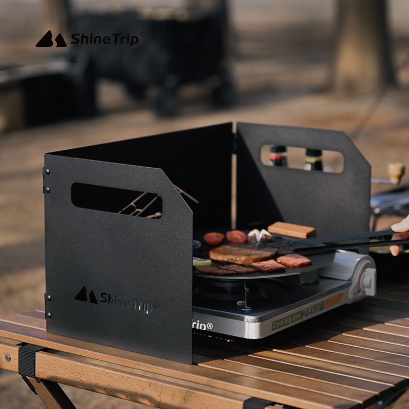 Supply Shanqu Outdoor Folding Portable Gas Stove Wind Deflector Camping ...