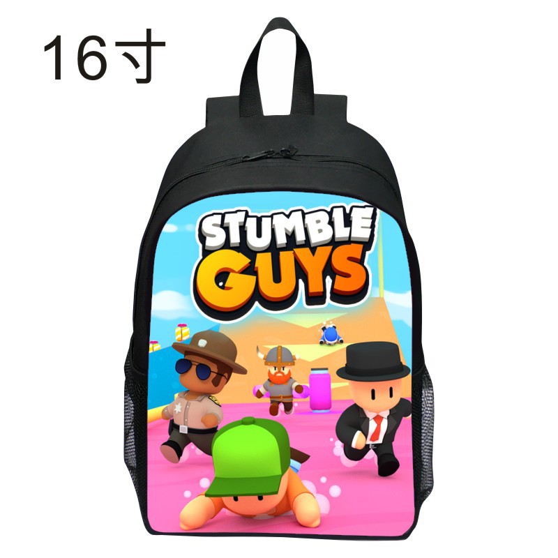 New printed Stumble Guys schoolbag cartoon game peripheral backpack ...