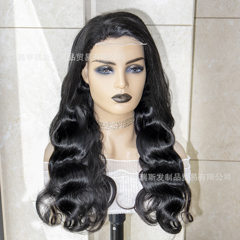 Brazilian wig body wave lace head cover 4x 4 real big wave hair cover ...