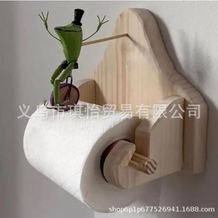 跨境爆款Creative toilet paper holder创意青蛙骑自行车卫生纸架-阿里巴巴