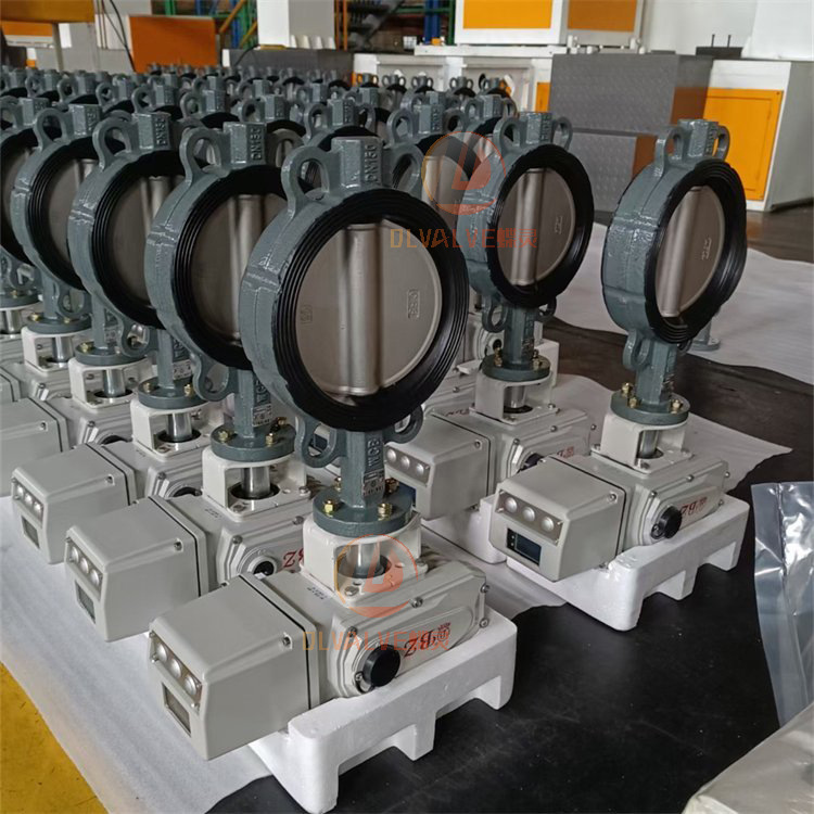 对夹式电动蝶阀 D971X-16C-DN80快速启闭蝶阀 结构简单-阿里巴巴