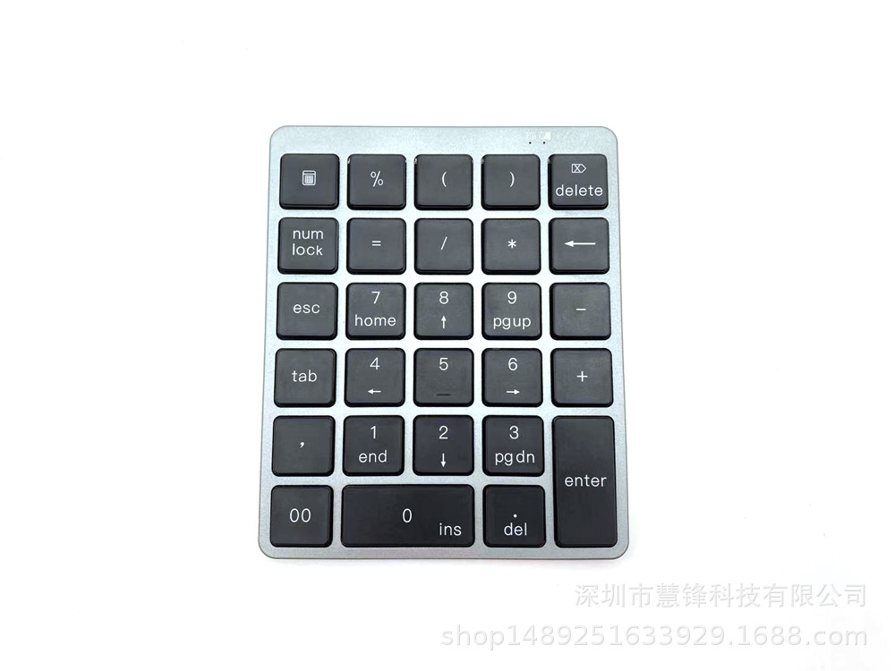 双USB/HUB铝合金有线/蓝牙键盘28键数字键盘新Type-c充电无线键盘-阿里巴巴