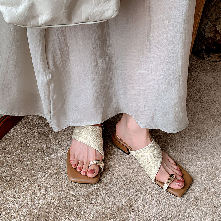 CHIKO Kaly Open Toe Block Heels Slides Sandals