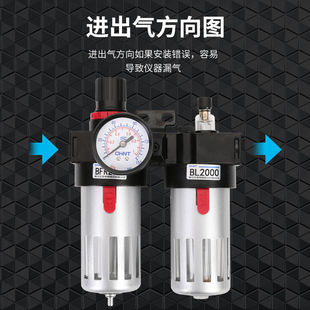 气压油水分离过滤器空压机气泵气动减压调压阀气源处理可调节afc-阿里巴巴