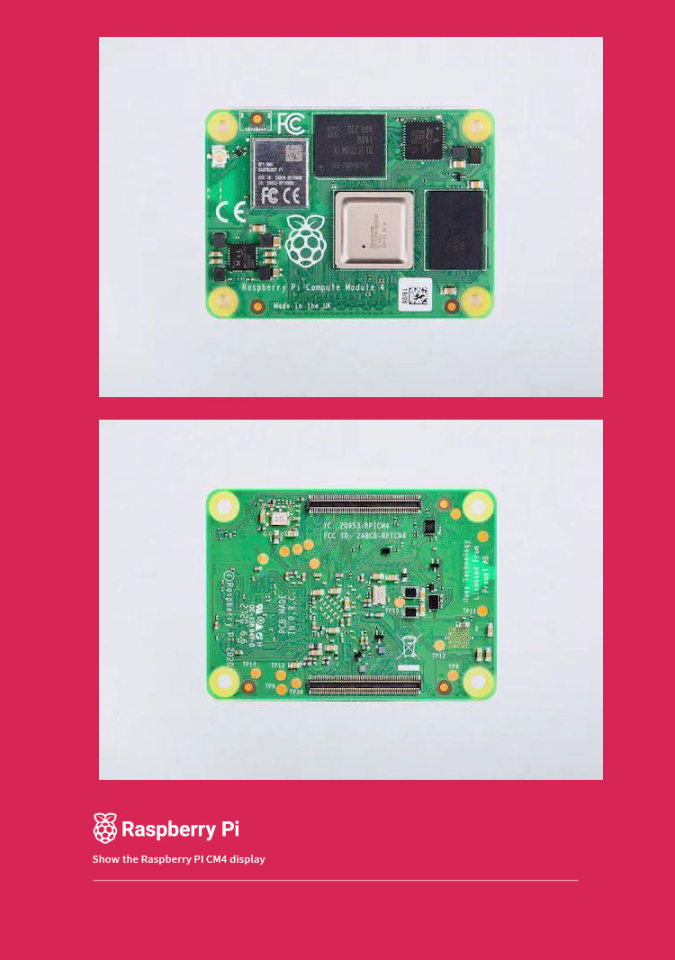 树莓派Compute module 4 计算模块 CM4核心板 带WiFi蓝牙emmc主板-阿里巴巴
