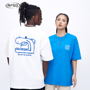 RFSD男装|2024春夏新品潮牌宽松街头短袖男幻原创设计印花T恤230g-阿里巴巴