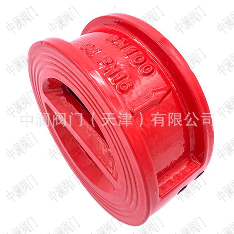 蝶式止回阀DH77X-10/16Q 常温常压对夹 现货 国标逆止阀 球墨铸铁-阿里巴巴
