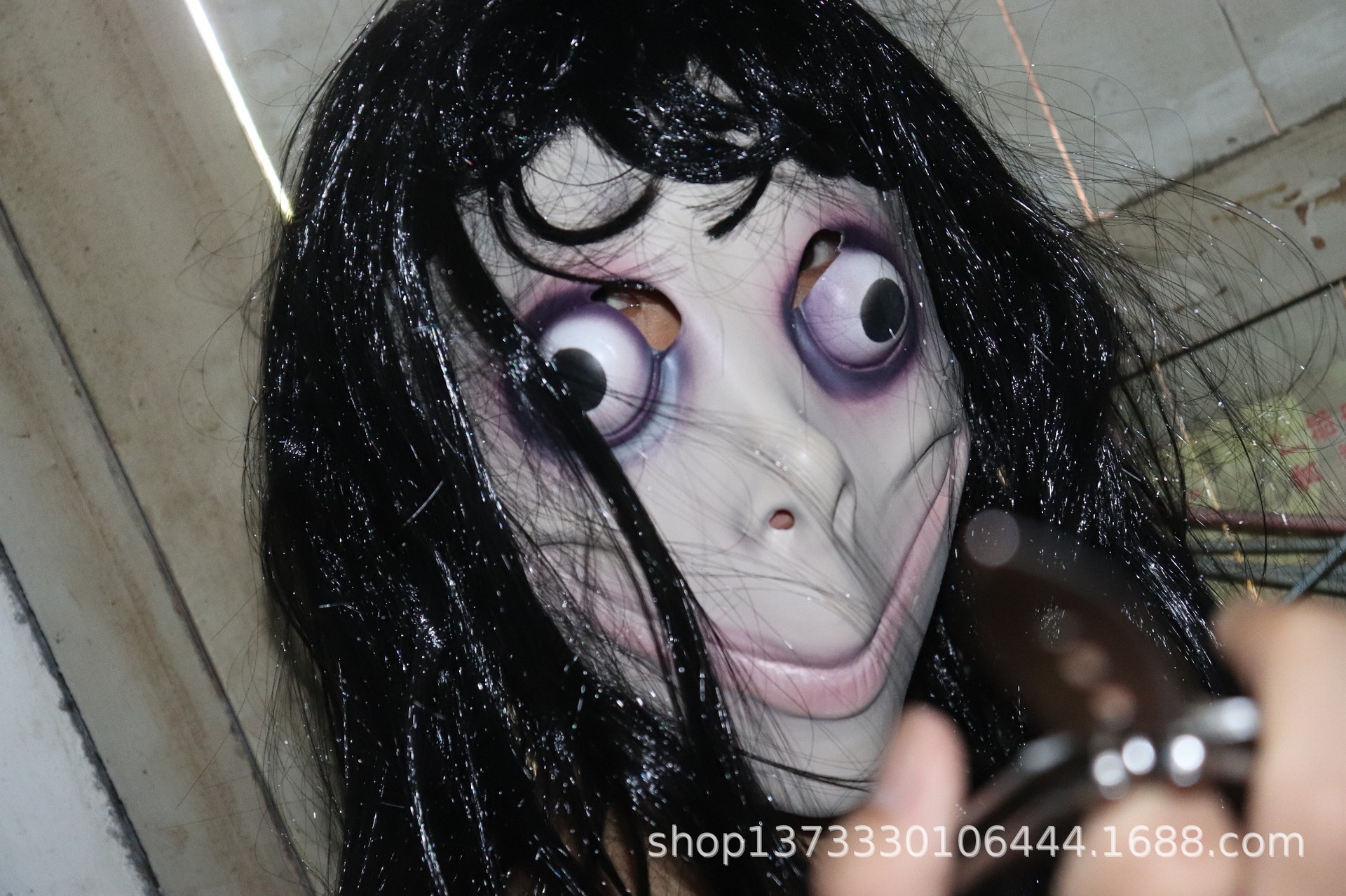 万圣节成人MOMO鬼衣服鬼屋npc恐怖黑白无常服装扮鬼吓人假发道具-阿里巴巴