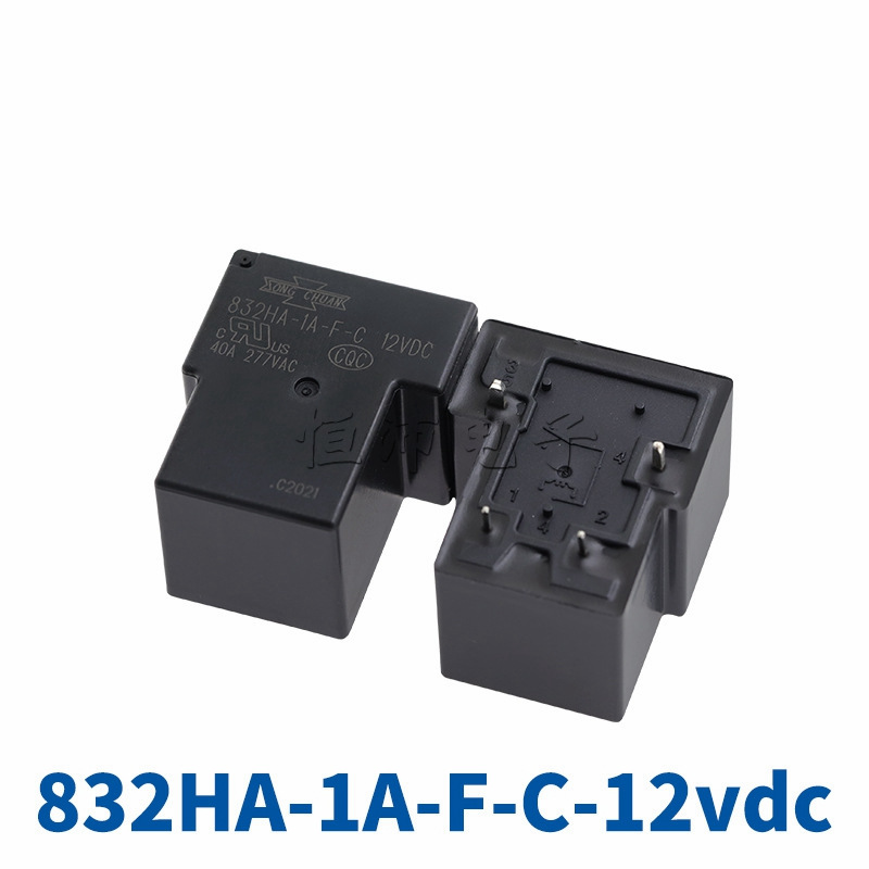 T90台湾松川汽车继电器832HA-1A-F-C-12VDC 24VDC 4脚40A一组常开-阿里巴巴