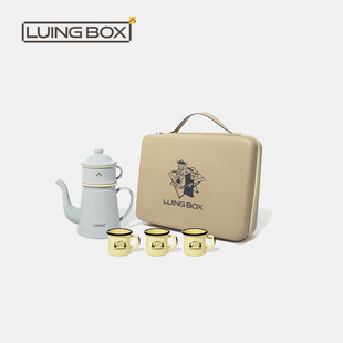 Luingbox露营盒子手冲咖啡壶套装手磨摇器具全套礼盒户外咖啡装备-阿里巴巴