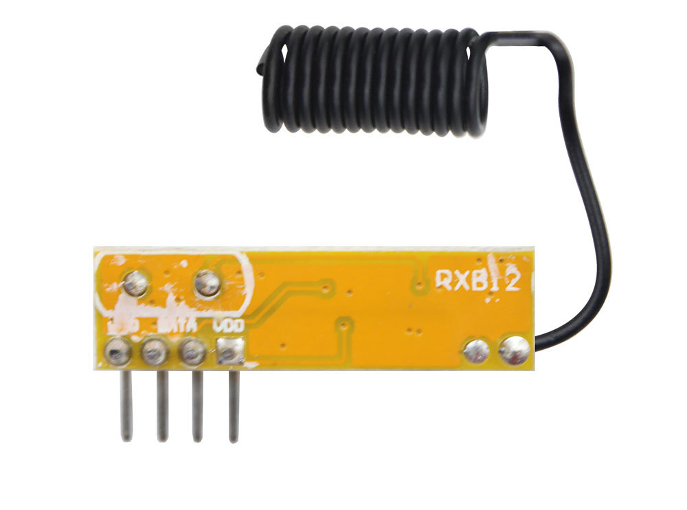 RXB12高灵敏度无线接收模块 远距离超外差遥控通讯模块315M/433M-阿里巴巴