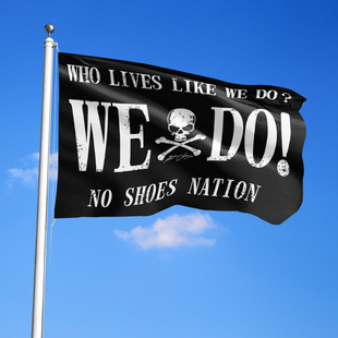跨境 NO SHOES NATION FLAG 没有鞋子旗帜 90*150cm 2#-阿里巴巴