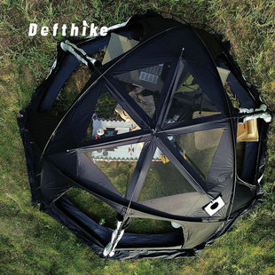 Defthike迪飞客露营涂银黑化球帐轻奢铝杆野营帐篷防雨水遮阳帐篷-阿里巴巴