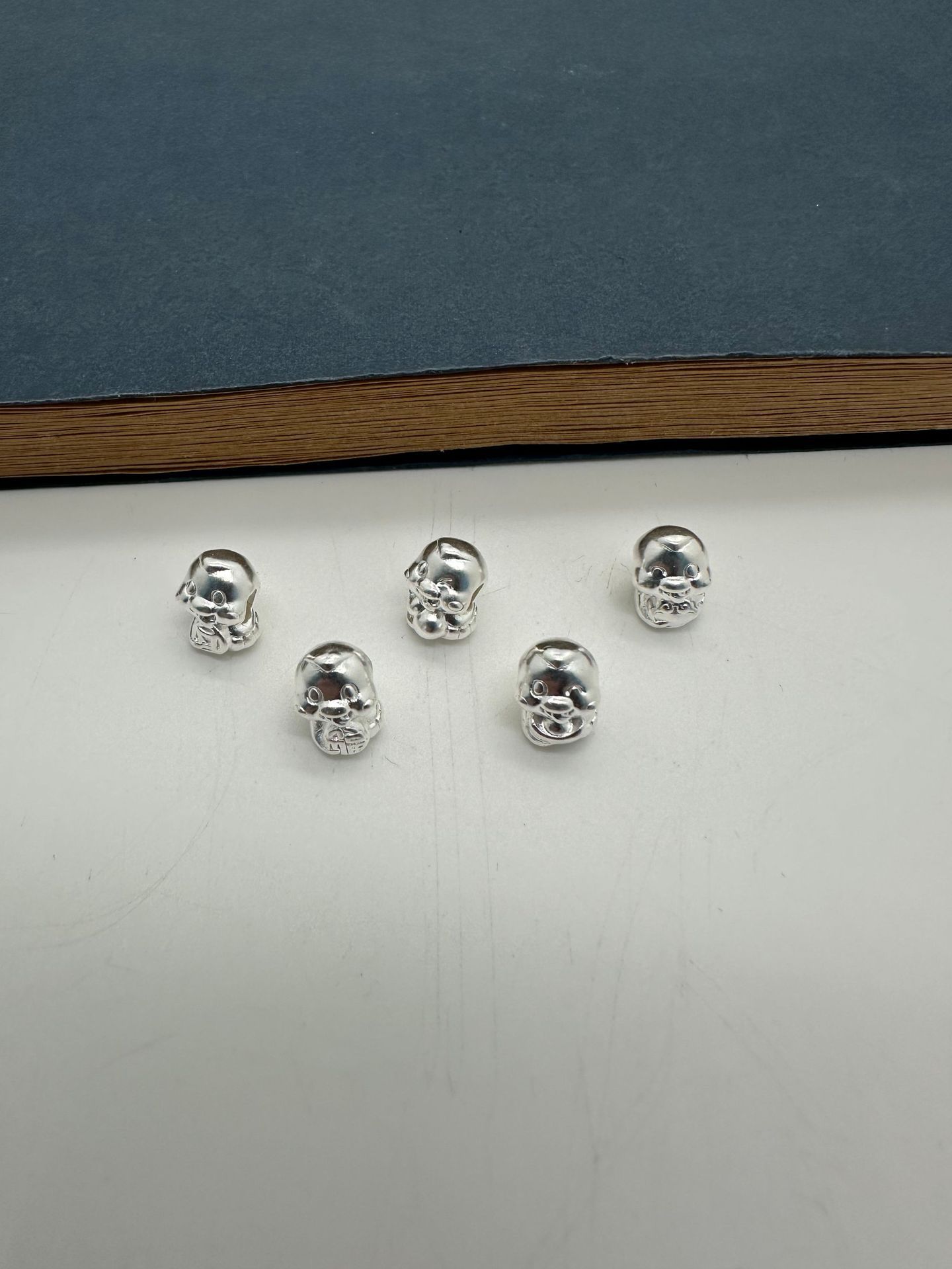 五福蛇配件999银配饰3D硬银DIY手工串珠手链项链编绳材料批发-阿里巴巴