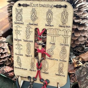 跨境新品Learn Knot Training Board 打结训练板打结技巧学习板-阿里巴巴