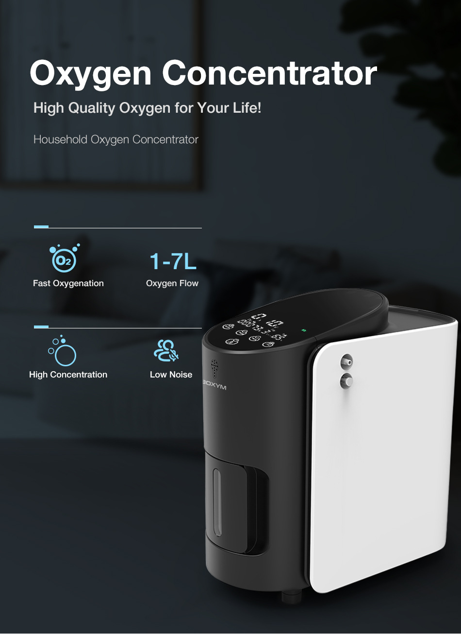 小型家用智能制氧机雾化吸氧氧气机1-7L/min Oxygen Concentrator-阿里巴巴