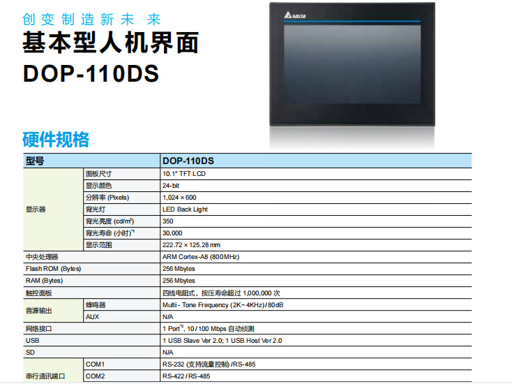 台达工厂供货/原装触摸屏10.1寸 DOP-110CS 现货秒发-阿里巴巴
