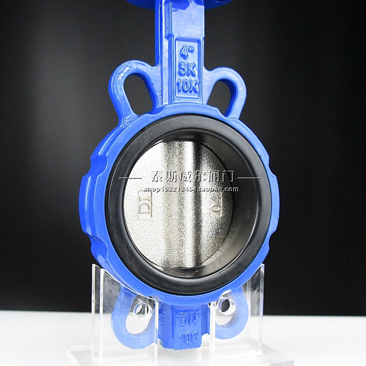 手柄对夹式中线软密封蝶阀 D71X5-10/16ZB1 冲压手柄 丁晴橡胶NBR-阿里巴巴