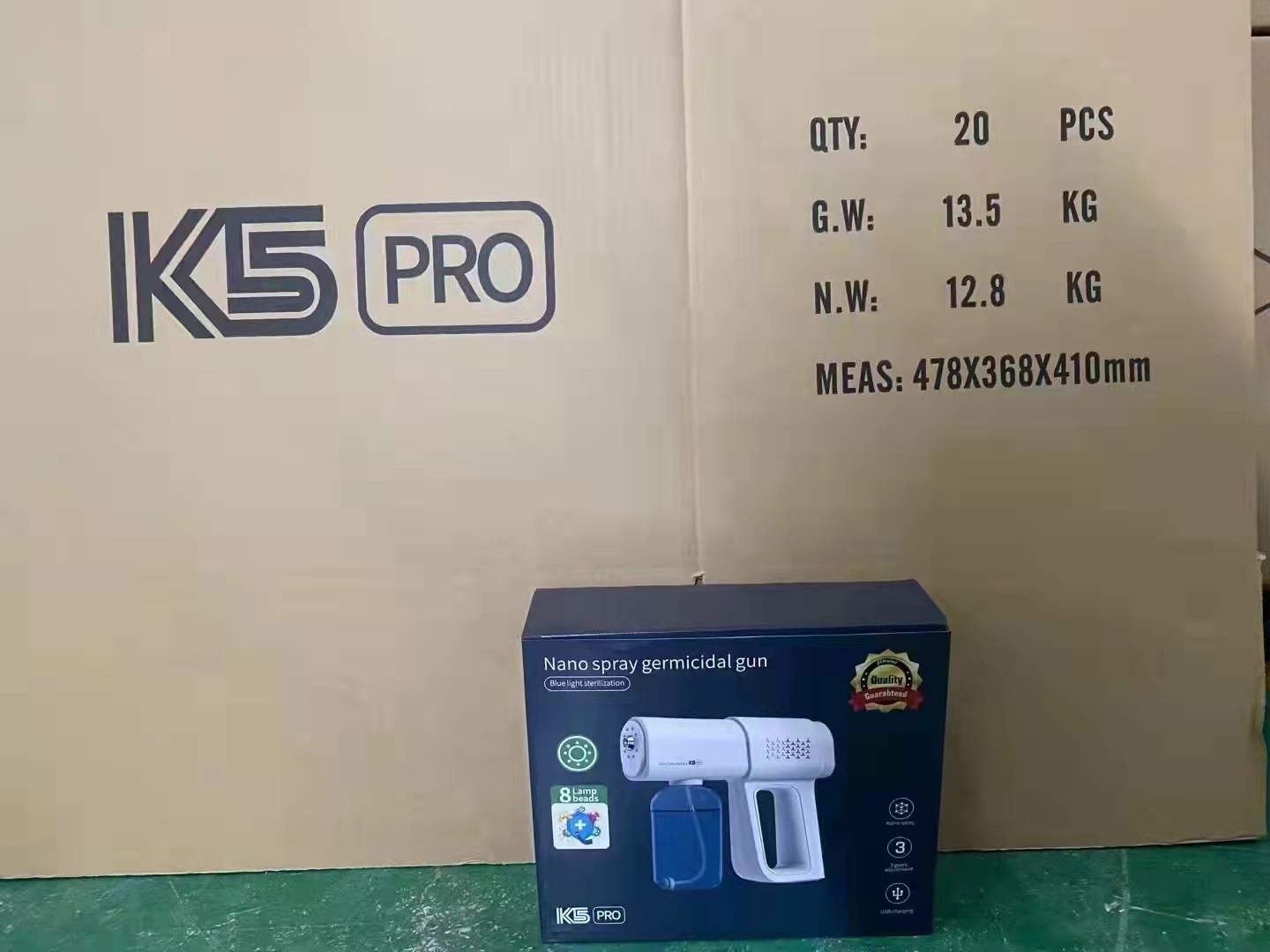 K5无线消毒枪车载电动喷枪 K5PRO蓝光喷射消毒机器手持雾化家用除-阿里巴巴