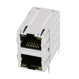 1-1840855-4 厂家直销2X1千兆RJ45连接器带灯带弹片网口插座-阿里巴巴