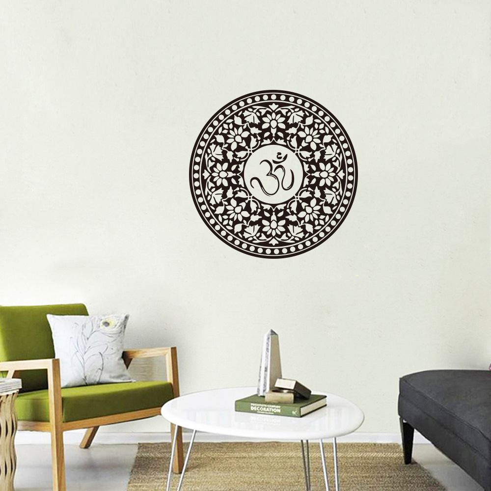 厂家批发一代精雕创意曼陀罗图案卧室沙发背景墙可移除HZ0113-阿里巴巴