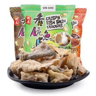 港式香脆炸鱼皮50g矶烧鱼皮膨化零食即食休闲食品可OEM代工定制-阿里巴巴