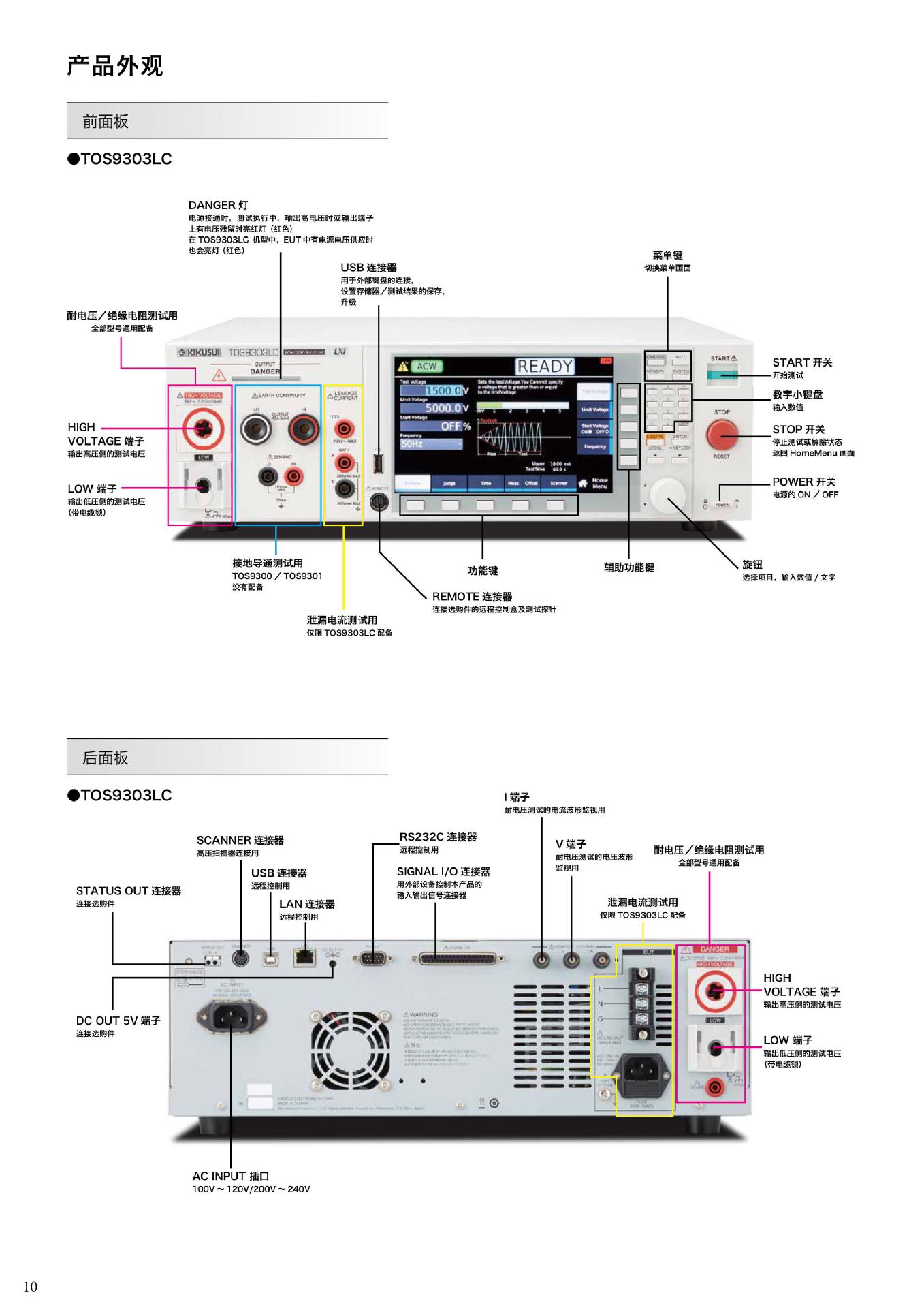 KIKUSUI/日本菊水 TOS9303LC 交直流耐压 绝缘电阻 接地导通 泄漏-阿里巴巴